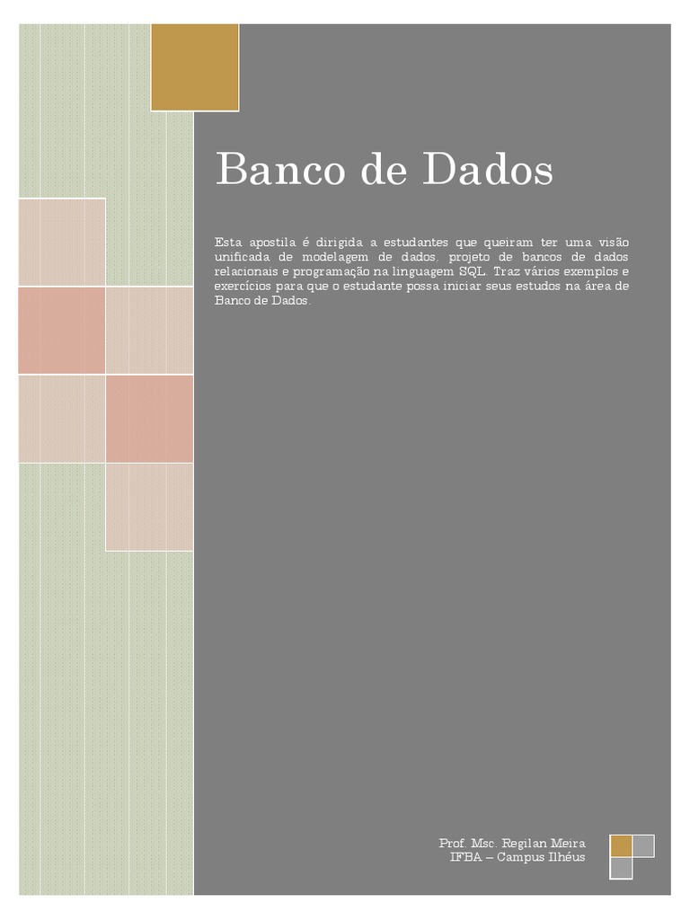 Apostila Banco de Dados PDF | PDF | SQL | Modelo relacional