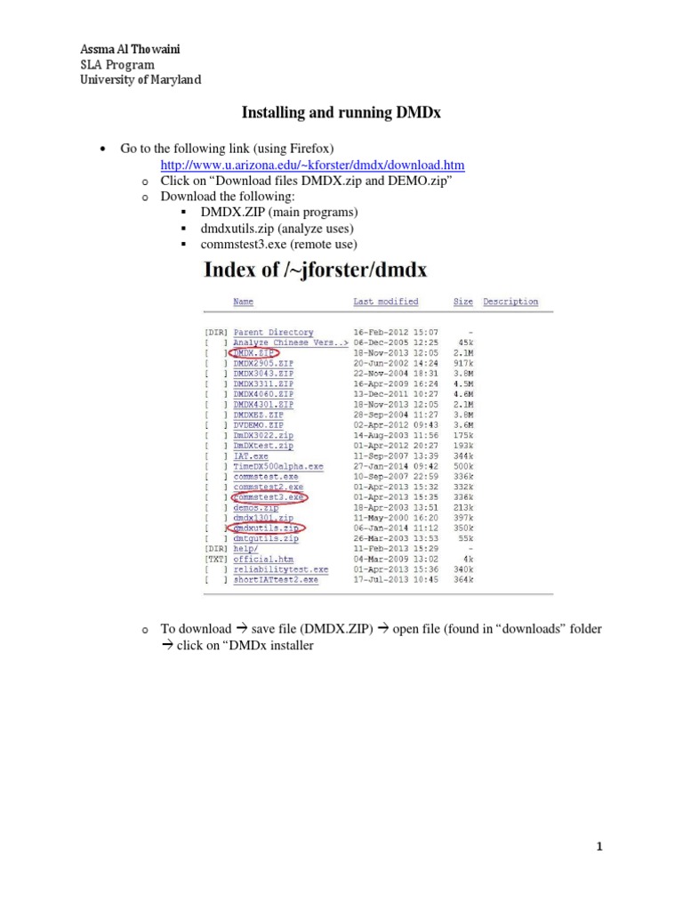 DMDX Installation | Download Free PDF | Zip (File Format) | Computer File
