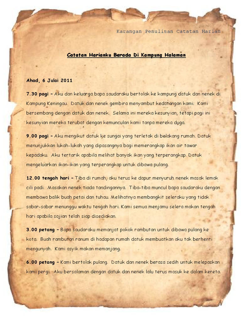 BBM 2 - Catatan Harian | PDF | Griya & Taman