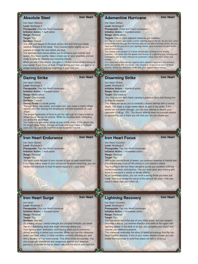 Absolute Steel Adamantine Hurricane: Iron Heart Iron Heart | PDF ...