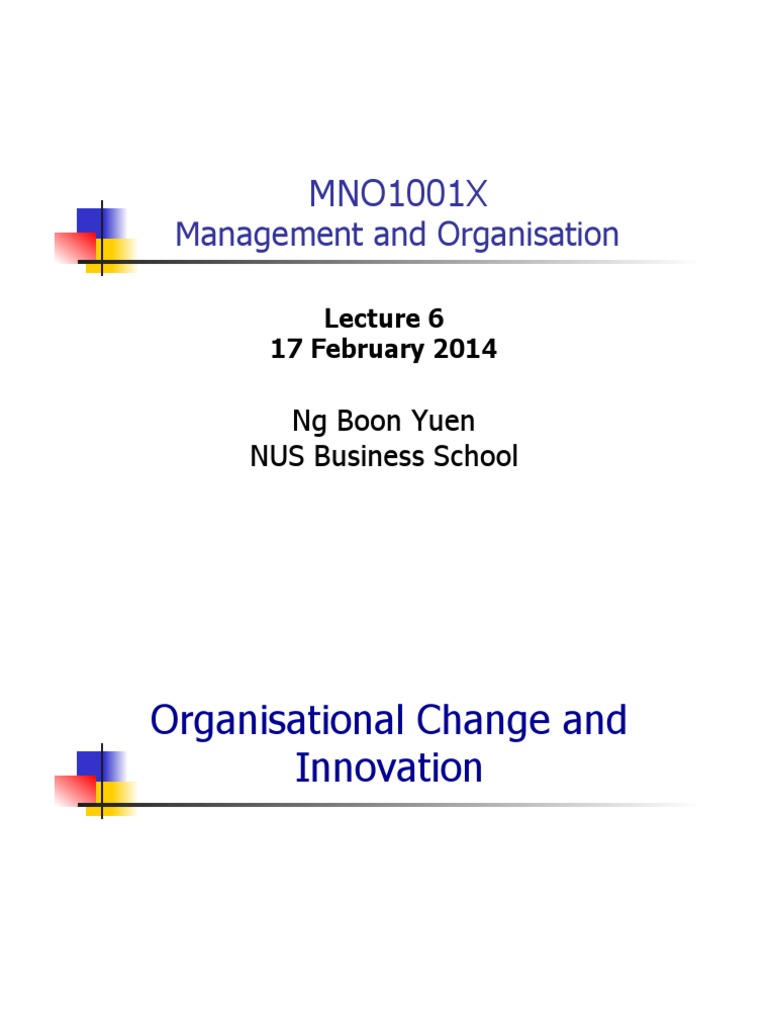 Management and Organisation Lecture Slides (NUS) | PDF | Organization ...