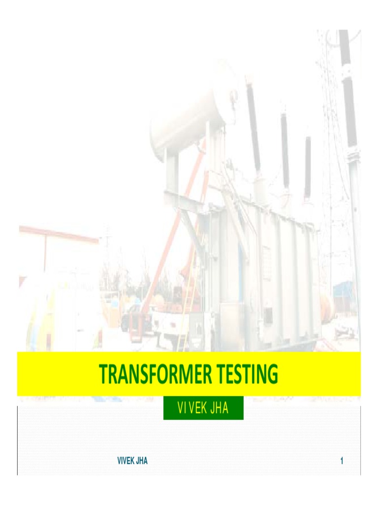 Transformer Testing Methods and Standards | PDF