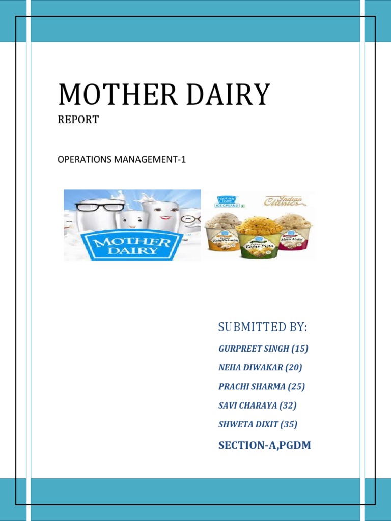 Mother Dairy Operations Overview | PDF | Probiotic | Milk