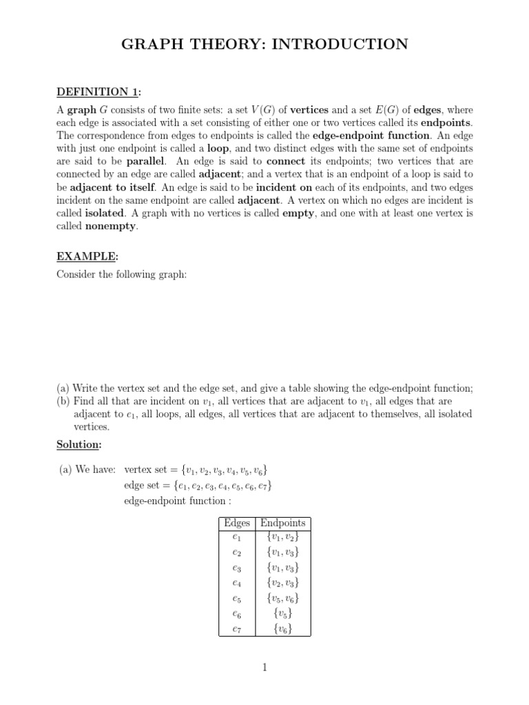 Graph Theory: Introduction | PDF | Vertex (Graph Theory) | Visual Cortex