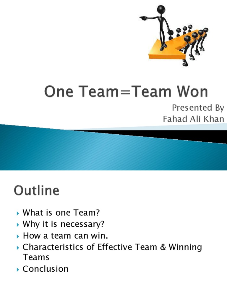 One Team Team Won | PDF | Creativity | Social Psychology