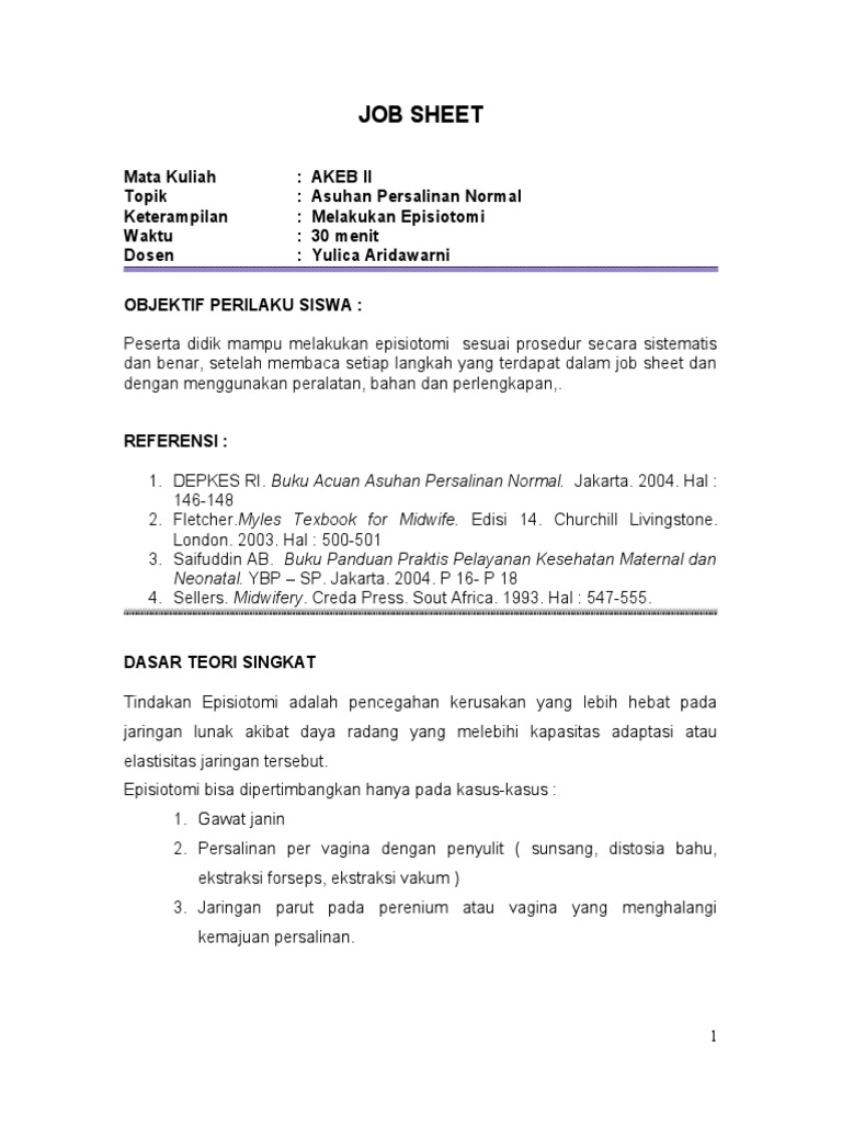 Contoh Job Sheet Apn | PDF