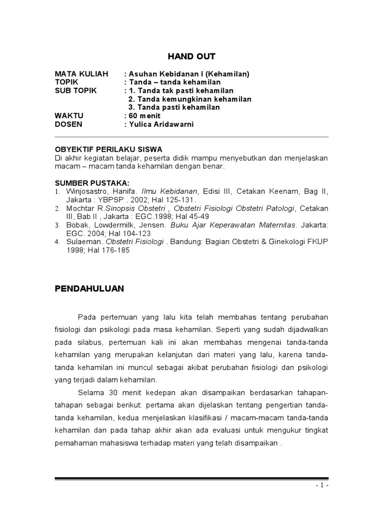 Contoh Handout