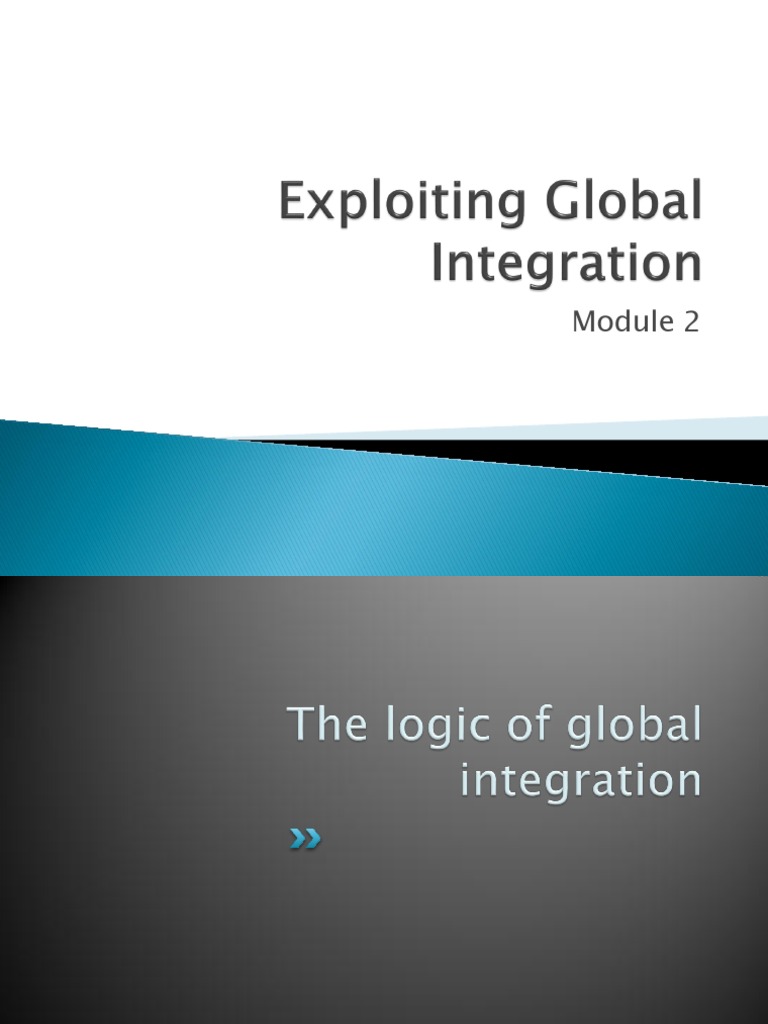IHRM M2-The Logic of Global Integration | PDF | Socialization | Norm ...