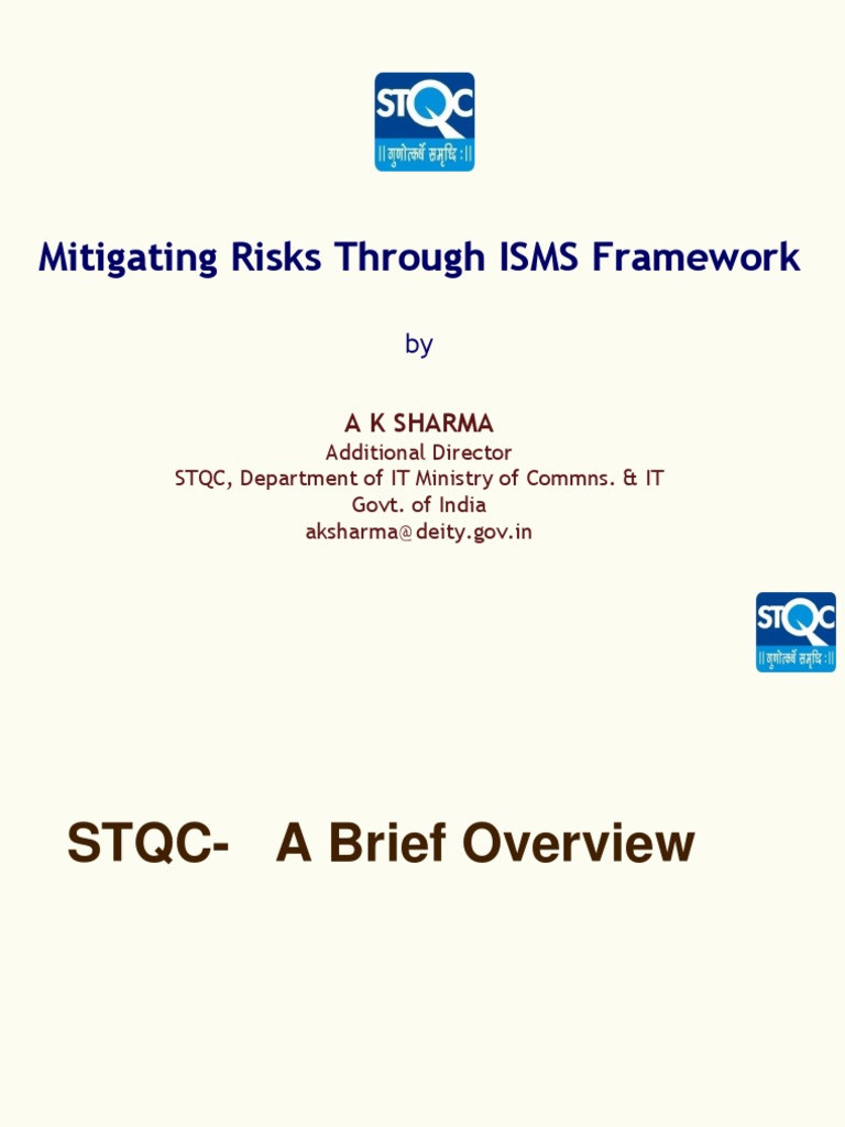 A.K Sharma, STQC | PDF | Risk | Risk Management