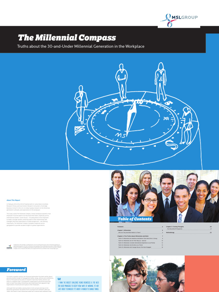 The Millennial Compass: The Millennial Generation in The Workplace | PDF | Millennials | Employment