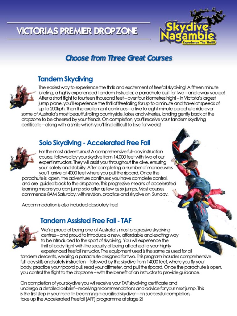 First Jump Brochure | PDF