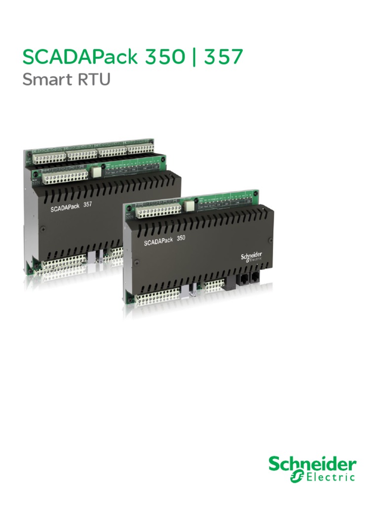SCADAPack 350 Datasheet | PDF | Microcontroller | Random Access Memory