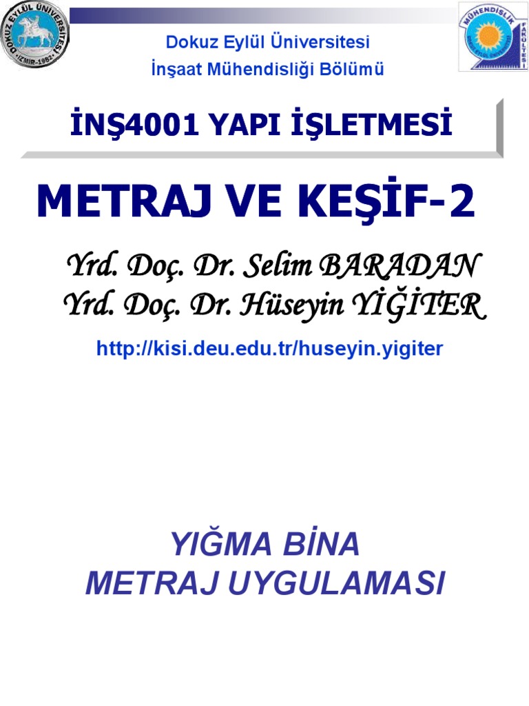 Yi #04b - Metraj Ve Kesif 2 | PDF