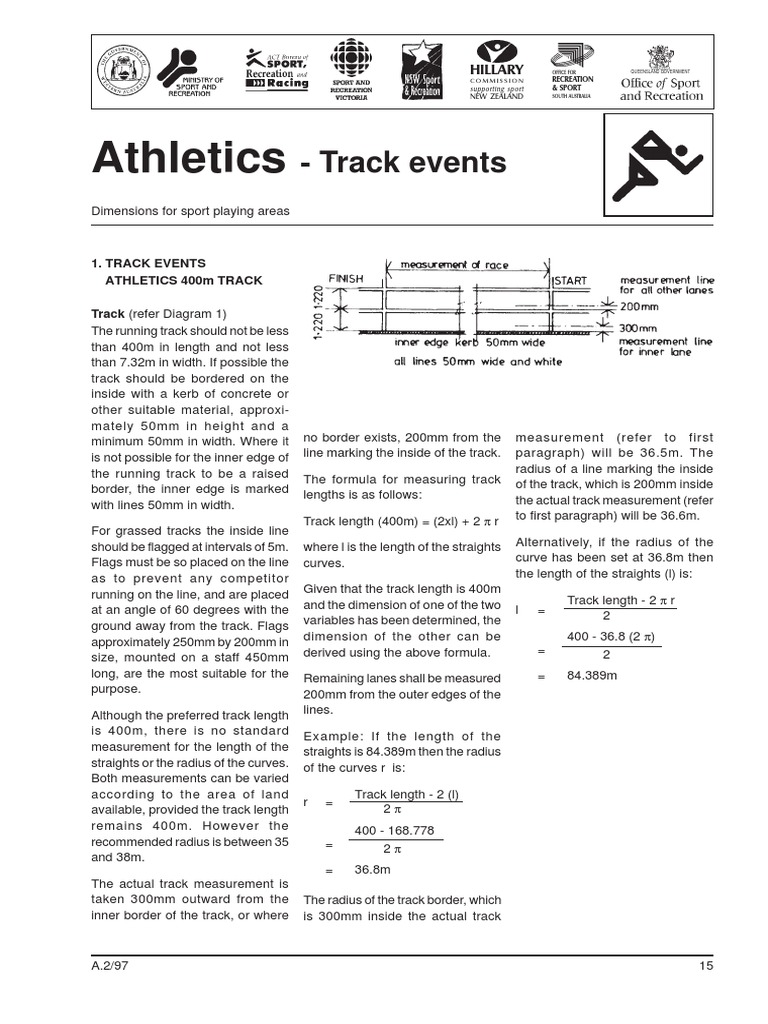 Track Measurements | Track And Field | Area