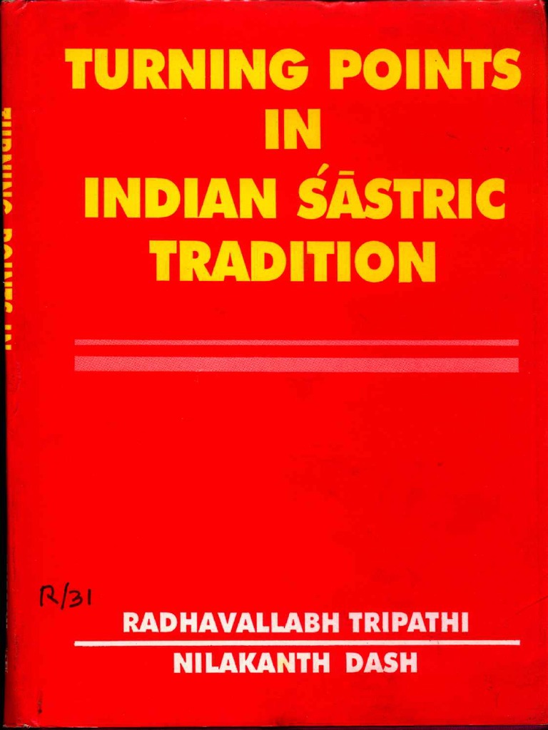Turning Points in Indian Sastric Tradition-Radhavallabh Tripathi, Nilkanth Dash | PDF