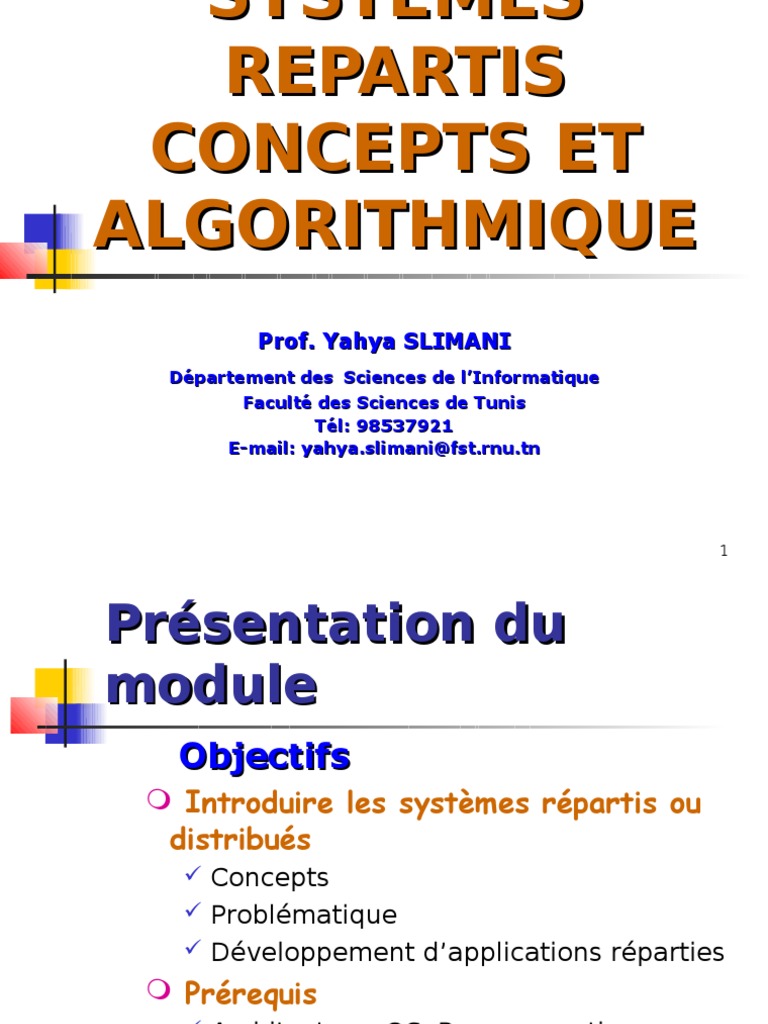 Systemes Repartis | PDF | Informatique | Calcul distribué