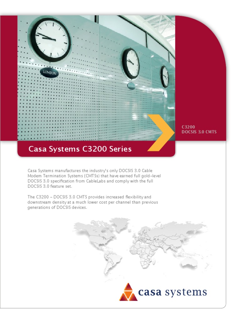 CASA DataSheet 3200 Final 11-2012 | PDF | Data Transmission | Network ...