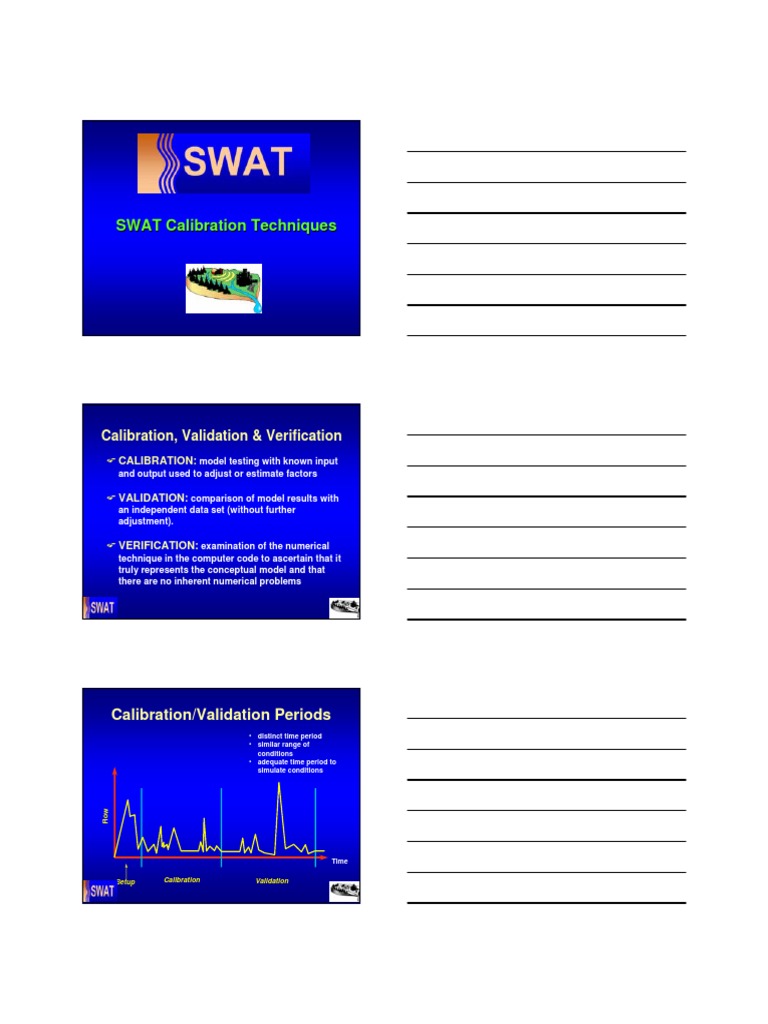 Swat Calibration Techniques Slides | PDF | Hydrology | Fertilizer