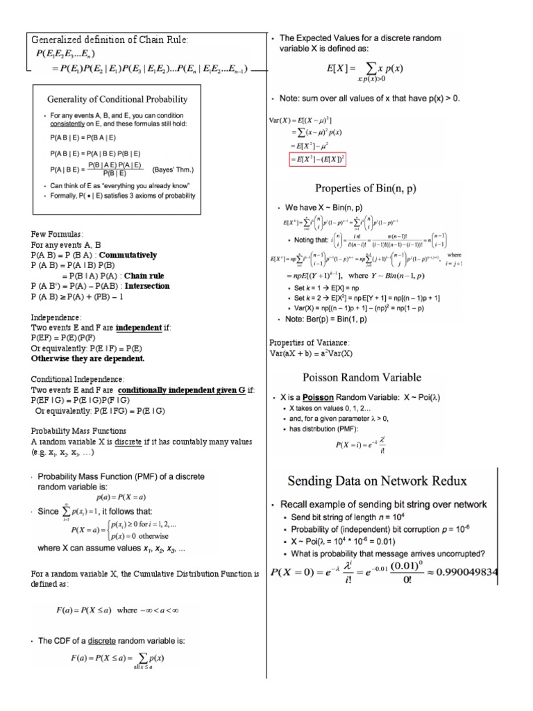 Chain Rule and Independence in Probability | PDF