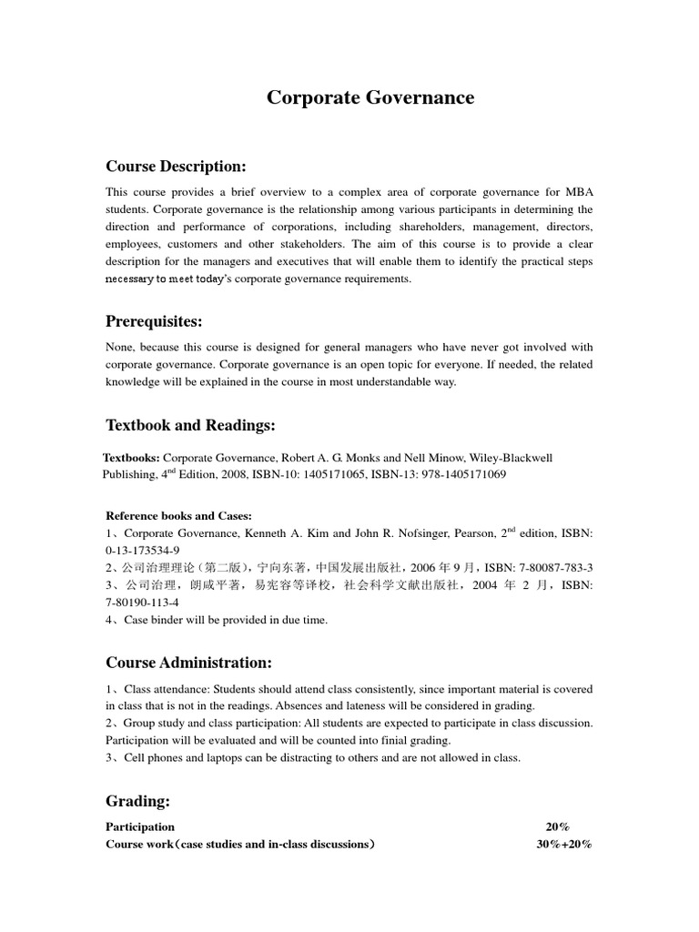 Guideline On Corporate Gcorporate Governance | PDF | Corporate ...