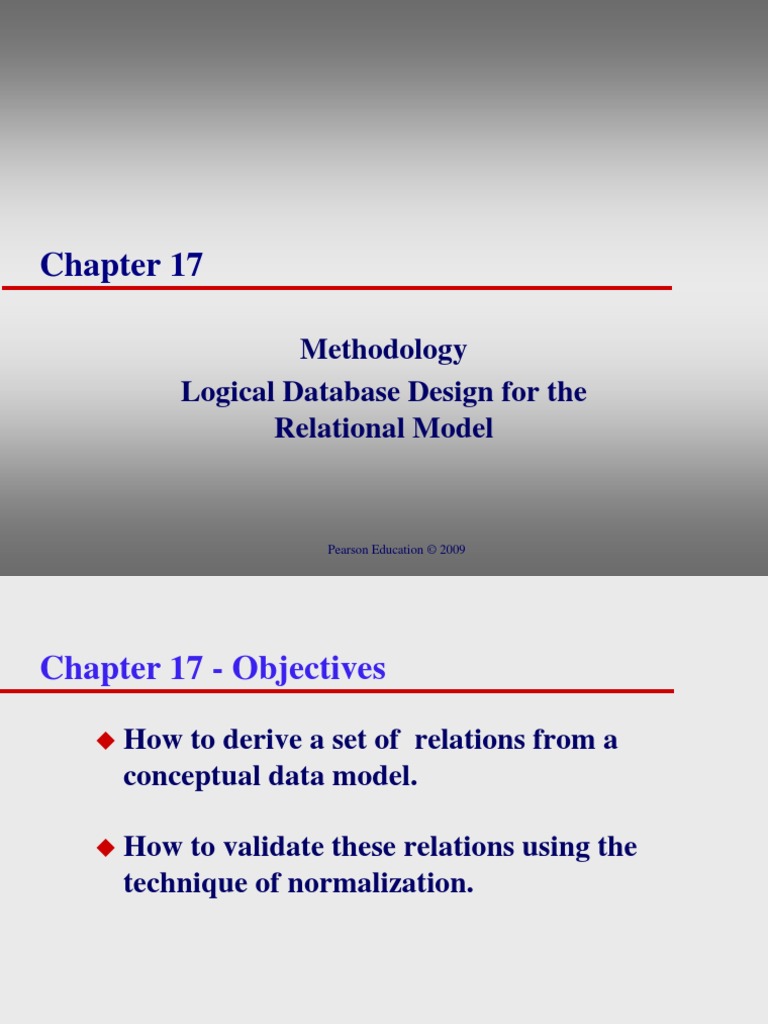 Lecture02 01 Logical Database Design For The Relational Model Ch17 ...