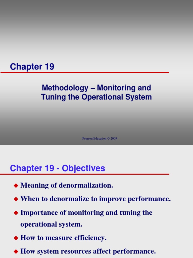 Lecture03 Monitoring and Tuning The Operational System Ch19 | PDF ...
