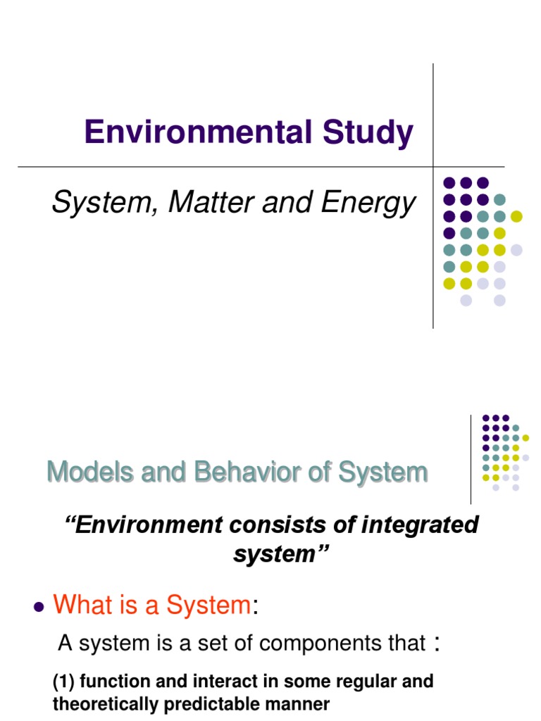 04 - System, Matter & Energy | PDF | Atoms | Chemical Compounds