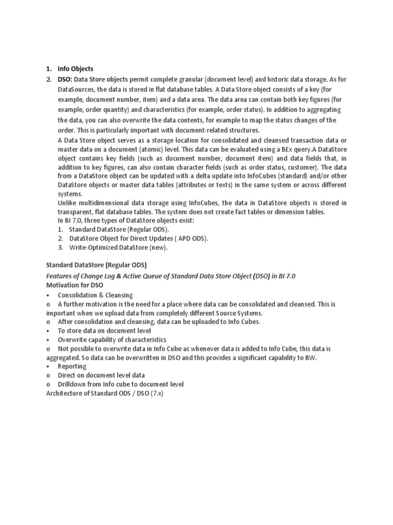 Total Topics of SAP BI | PDF | Data Warehouse | Databases