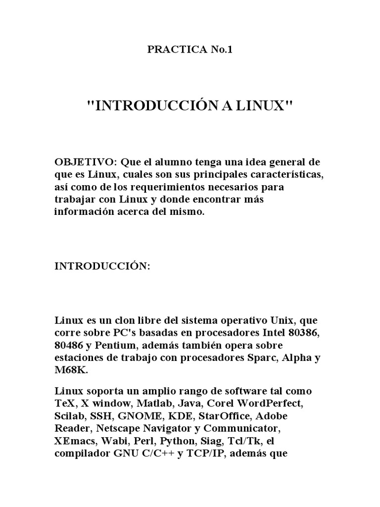 Linux | PDF | Distribución de Linux | Unix