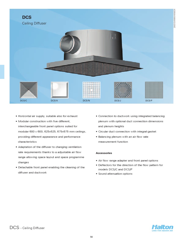 Ceiling Diffusers (Halton) | Duct (Flow) | Jet Engine