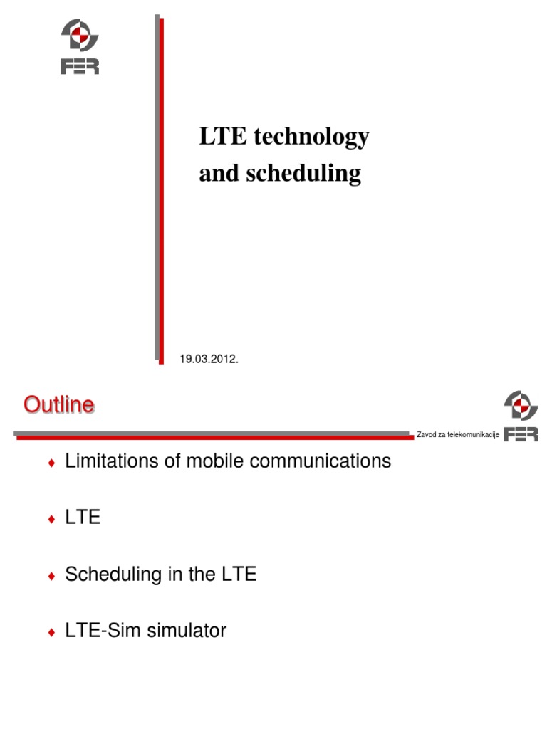 LTE and Scheduling | PDF | 4 G | Lte Advanced