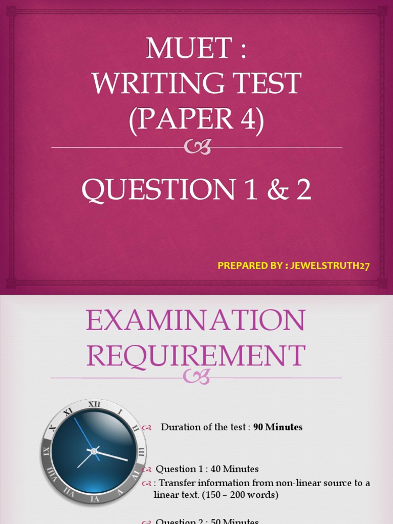 Muet Writing Paper | Verb | Noun