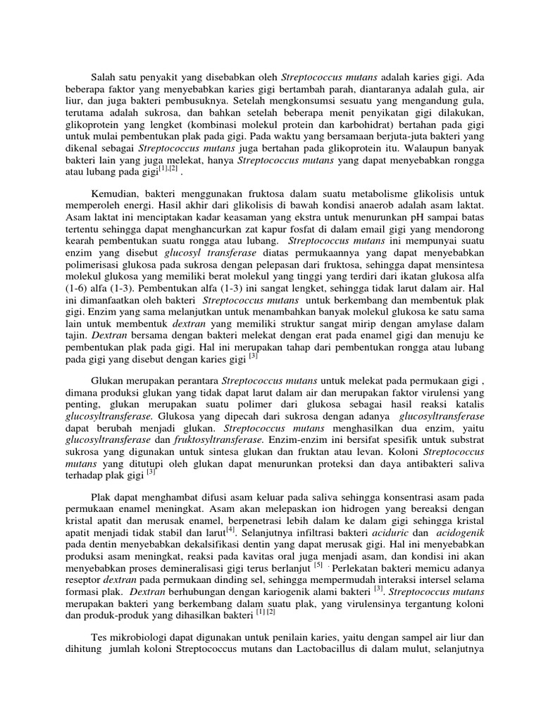 Patogenesis Karies | PDF