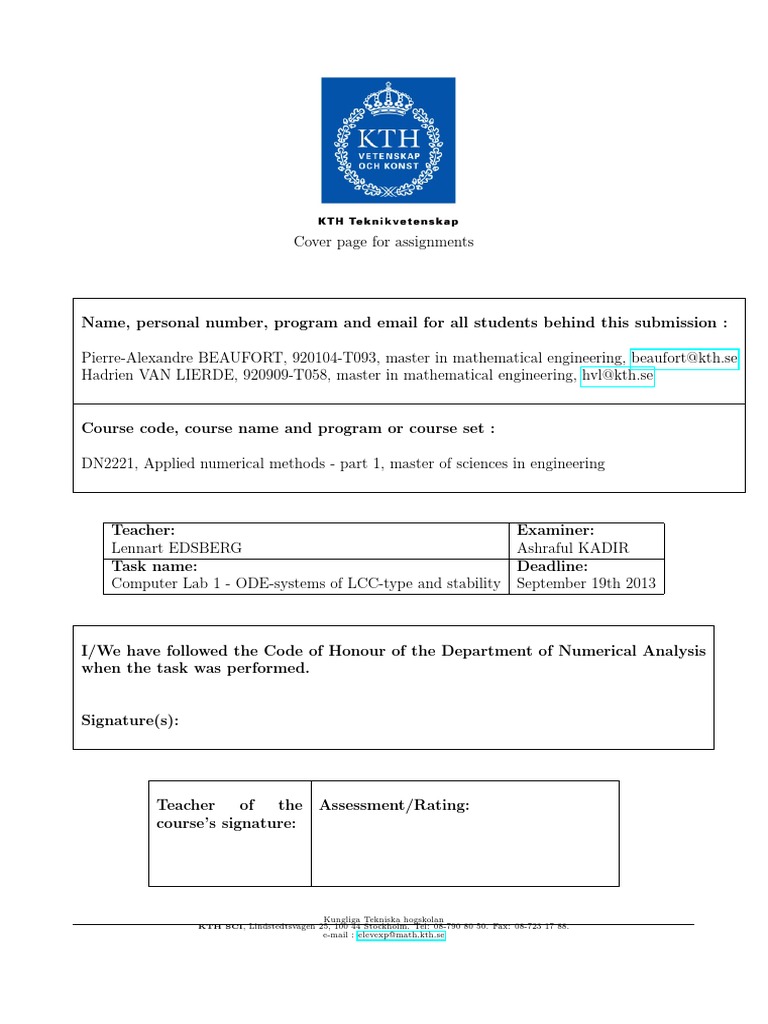ODE Systems Stability Analysis | PDF | Stability Theory | Eigenvalues ...