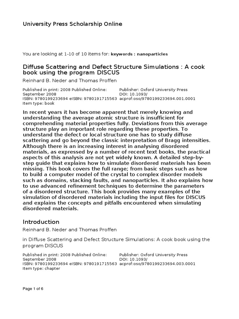 DISCUS Index | PDF | Nanoparticle | Nanocomposite