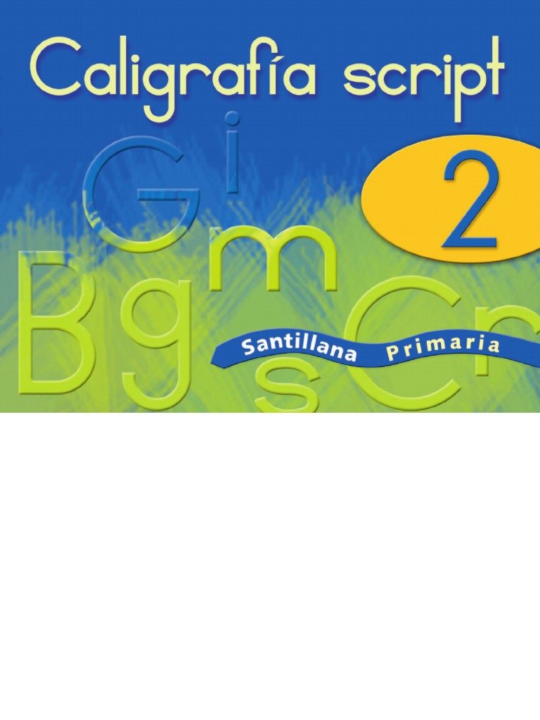 Caligrafia Scrip | PDF | Publicación | Escritura