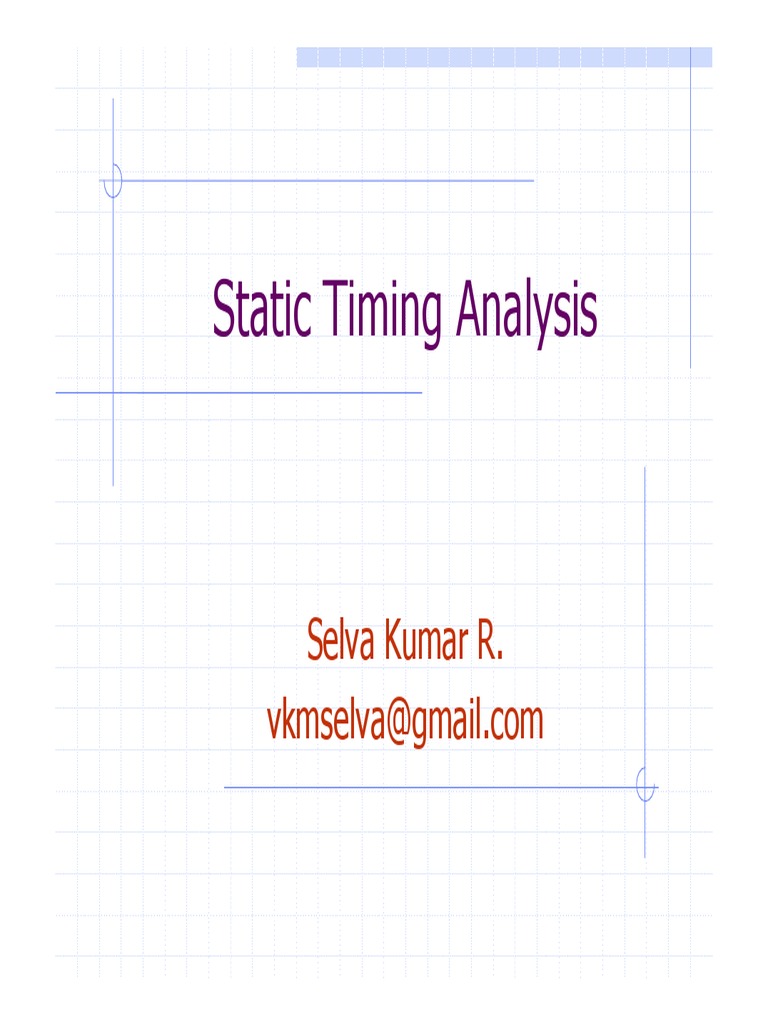Static Timing Analysis Overview | PDF | Formal Verification ...