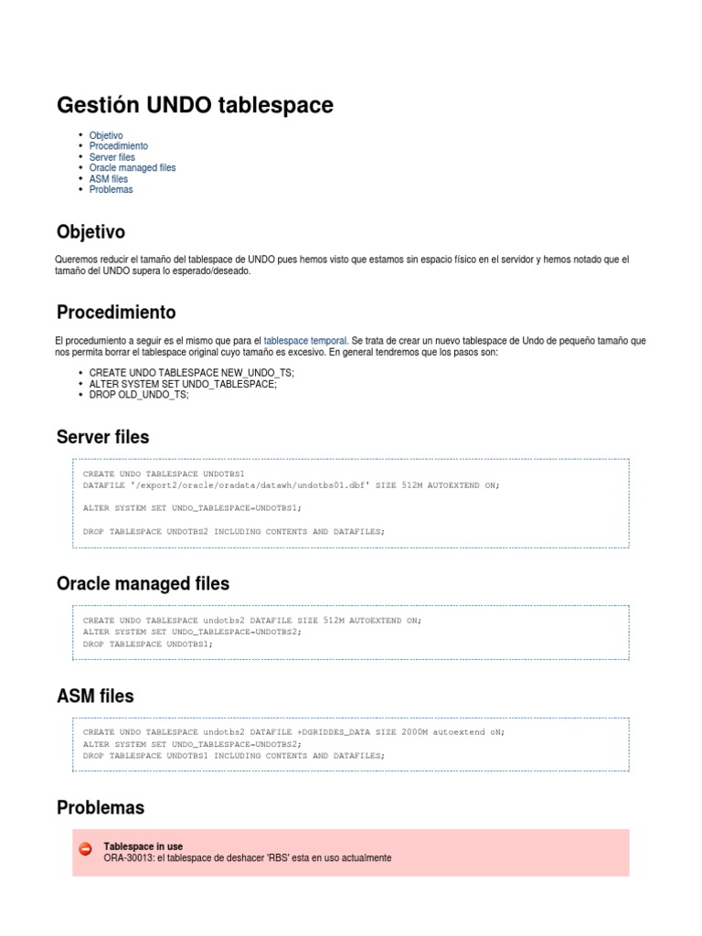 Oracle UNDO Management | PDF | Application Software | Information Retrieval