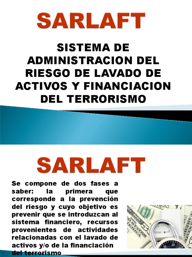 Exposicion Sarlaft | PDF | Lavado de dinero | Riesgo
