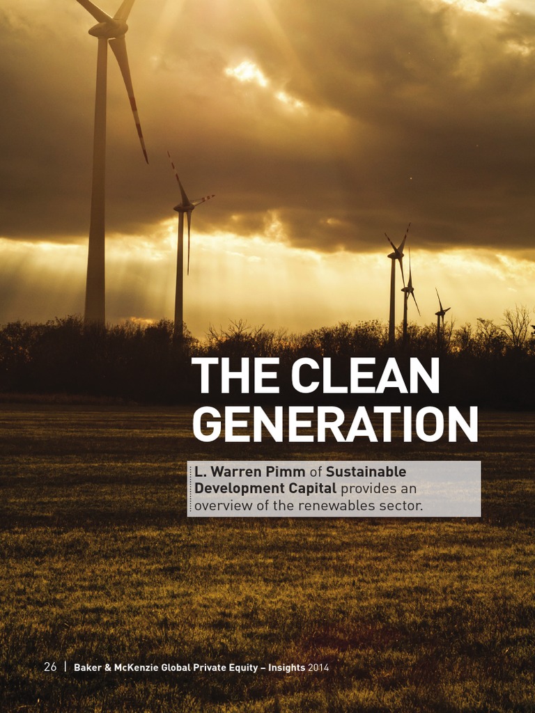 The Clean Generation | Download Free PDF | Renewable Energy | Wind Power