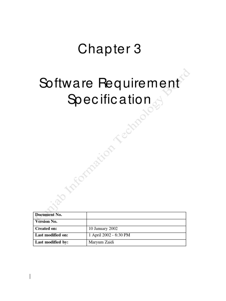 Srs Template | PDF | Use Case | Specification (Technical Standard)