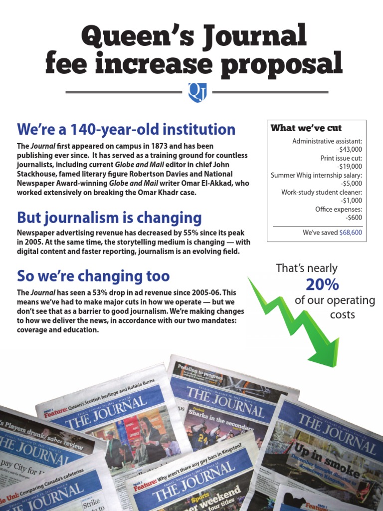 The Queen's Journal - Fee Increase Proposal | PDF | Business