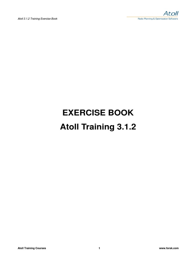 Atoll 3.1.2 Training Exercise Book | PDF | High Speed Packet Access | Gsm