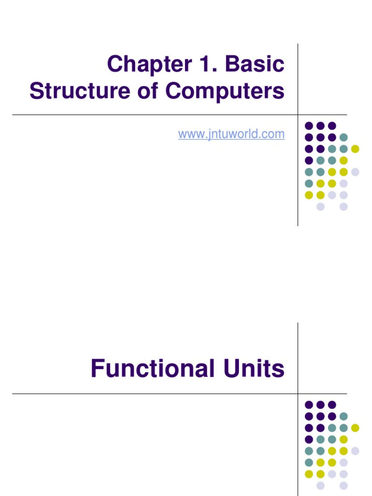 Chapter1 - Basic Structure of Computers | PDF | Instruction Set | Central Processing Unit