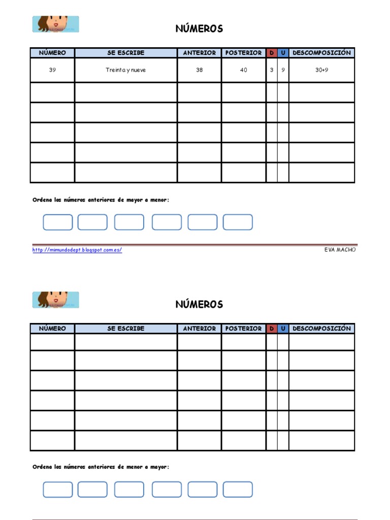 Ordenar Números: Ejercicios Prácticos | PDF