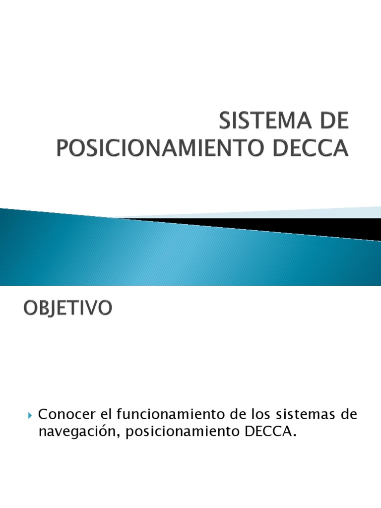 Sistema de Navegacion Decca | PDF | Electrónica | Ingeniería en ...