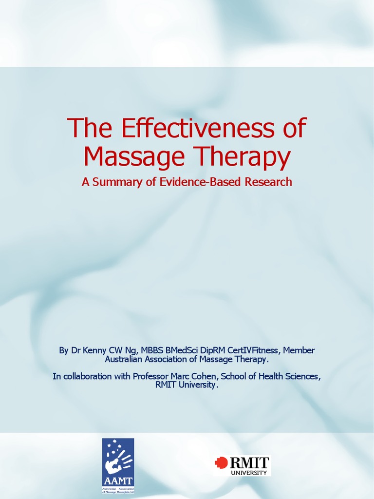 AAMT Research Report 10 Oct 11 | PDF | Massage | Alternative Medicine
