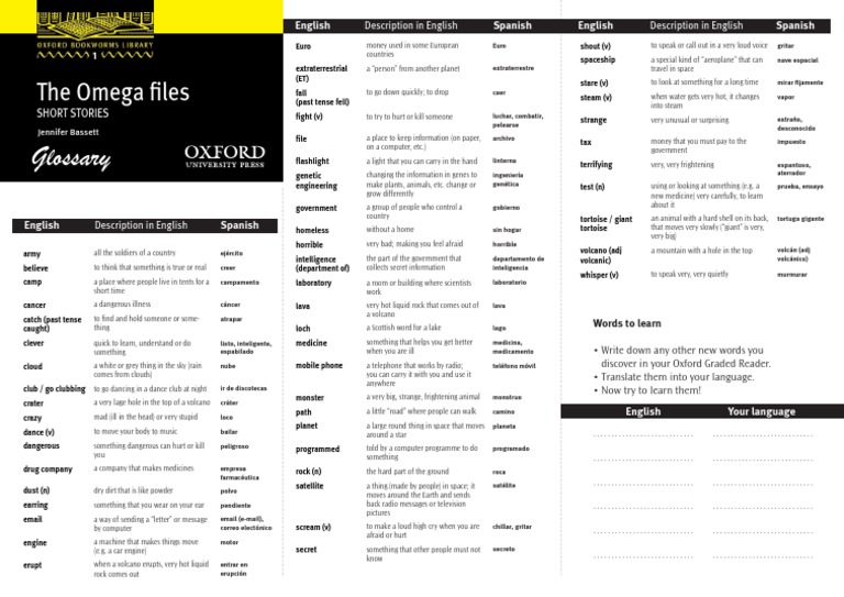 The Omega Files-Glossary | Download Free PDF | Volcano | Nature