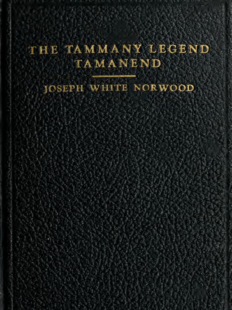 (1938) The Tammany Legend (Tamanend) | PDF | Iroquois | Lenape