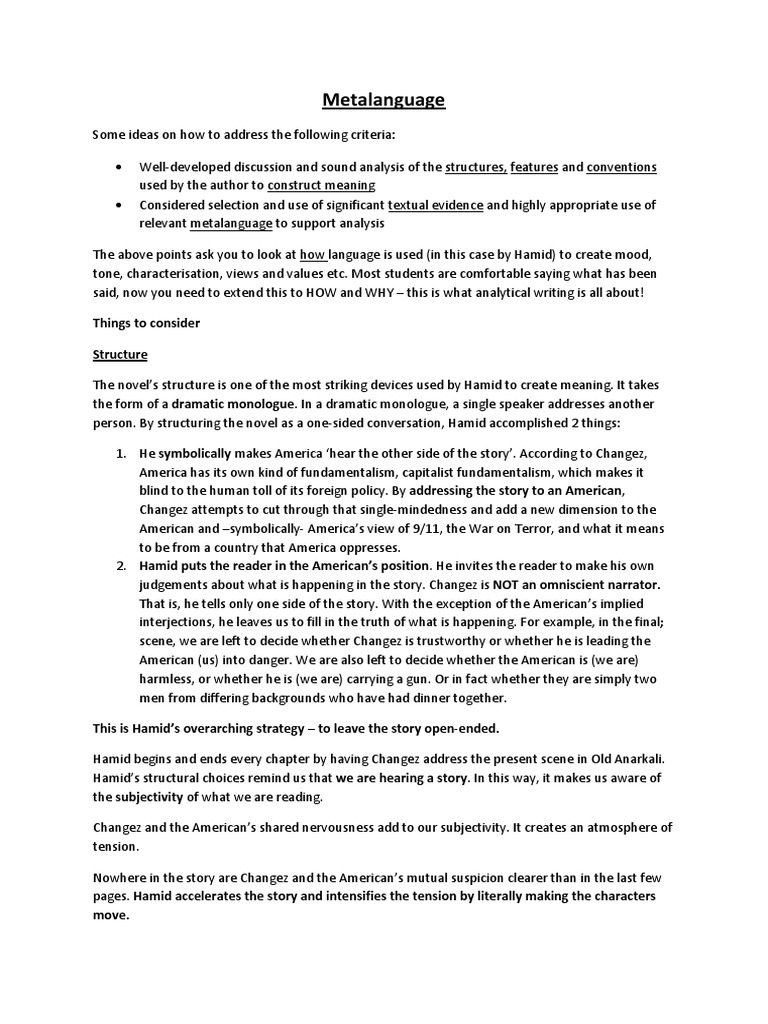 Metalanguage: Things To Consider Structure | Download Free PDF | Predation